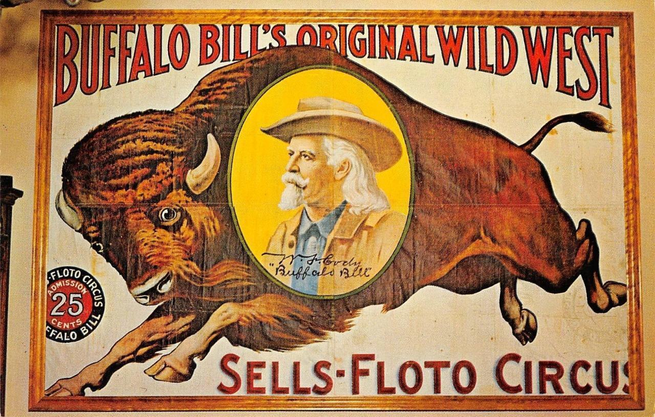 Buffalo Bill's Original Wild West Sells-Floto Circus Poster c1960s ...