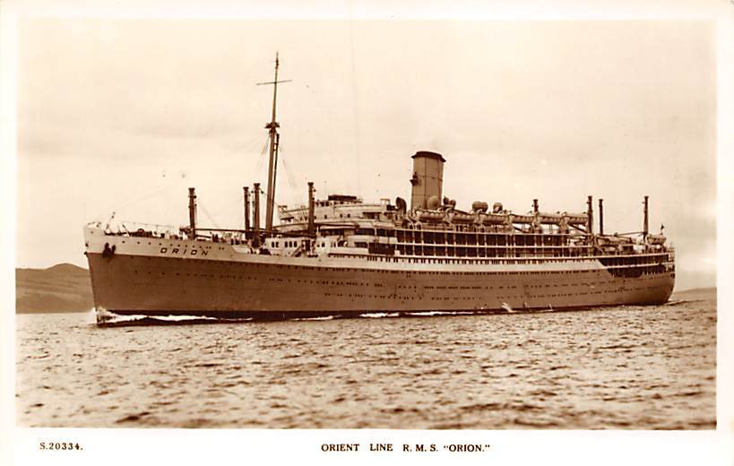 R.M.S Orion R.M.S Orion , Orient Line View image | Topics - Other ...