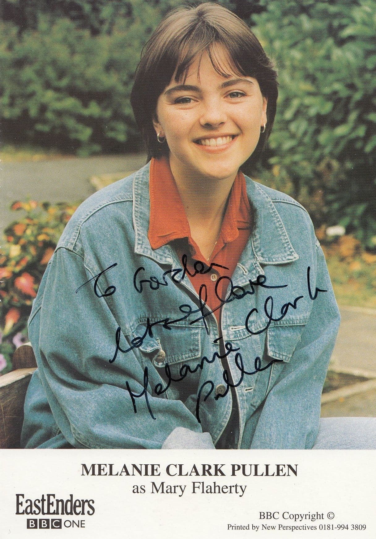 Melanie Clark Pullen as Mary Flaherty Eastenders Hand Signed Cast Card & Message | Topics ...
