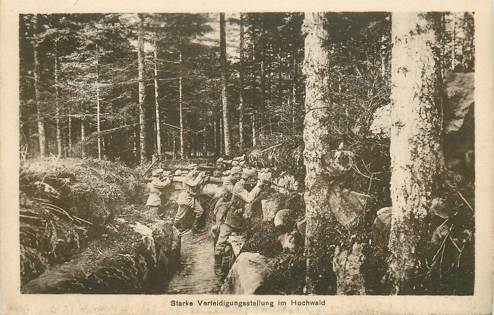 Postcard C-1916 German Defense line trench Hochward WW1 Military P24 ...