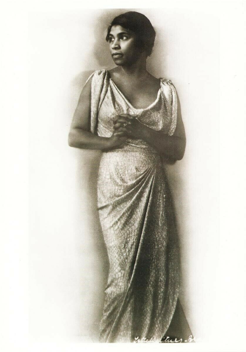 Marian Anderson Opera Singer in the 1920s or 1930s Modern Postcard ...