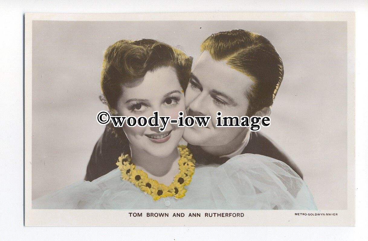 b4117 - Film Actress Ann Rutherford & Actor Tom Brown - Film Partner ...