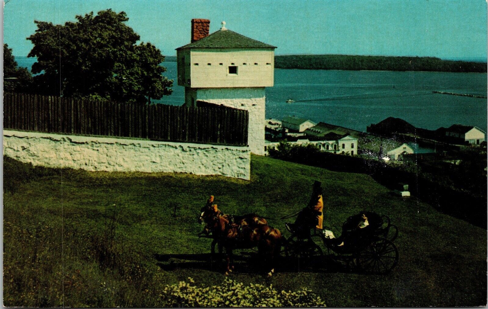 Historic Blockhouse Old Fort Mackinac Mackinac Island Michigan Chrome ...