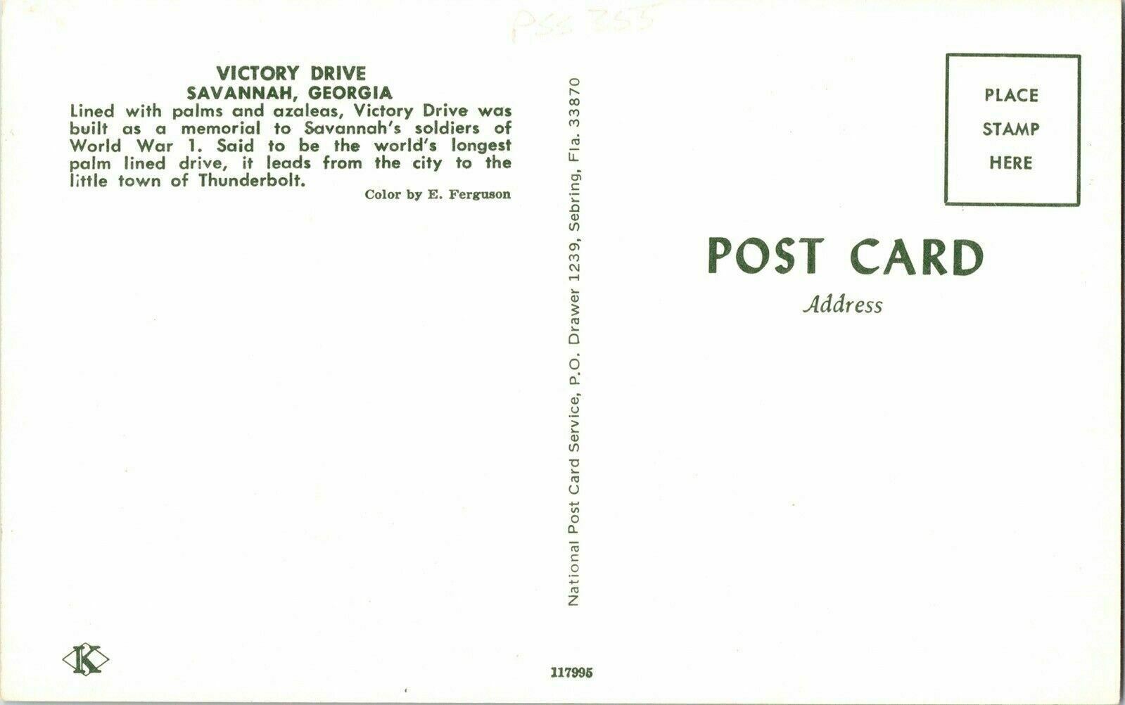 Victory Drive Savannah Georgia Victory Drive World War 1 Thunderbolt ...