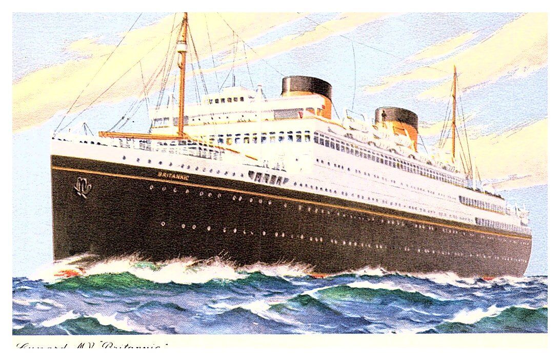 M.V. Britannic , Cunard Line | Topics - Transportation - Boats ...