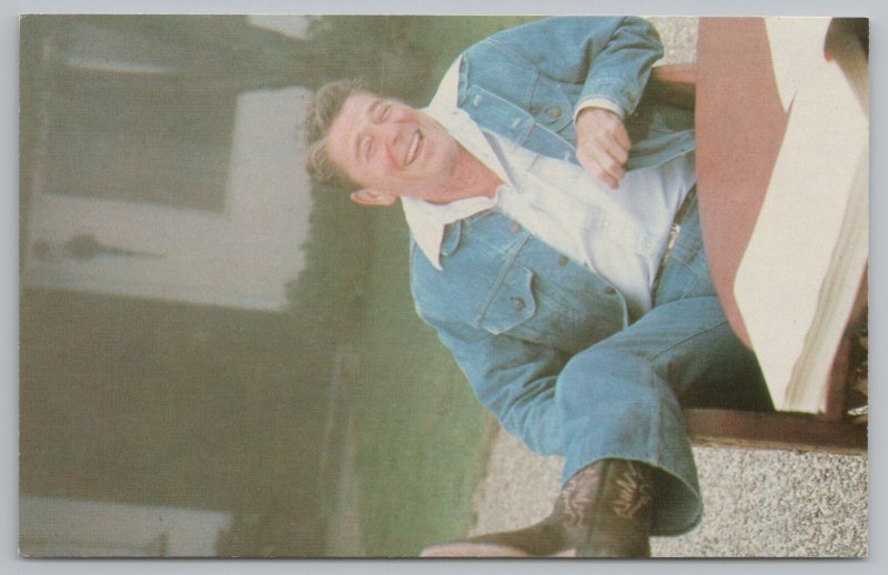 Santa Barbara CA~President Ronald Reagan At Rancho del Cielo In Mtns ...