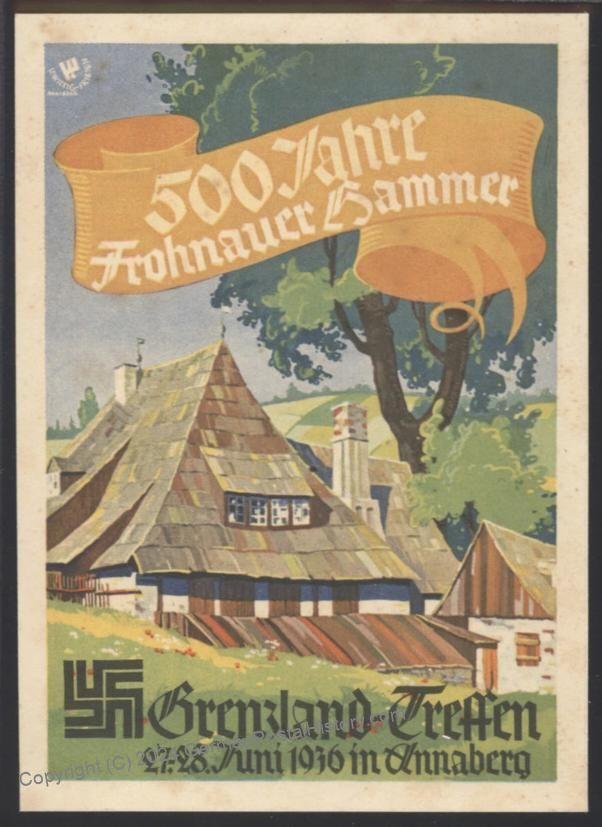 3rd Reich Germany Grenzland Obererzgebirge Annaberg Freikorps ...