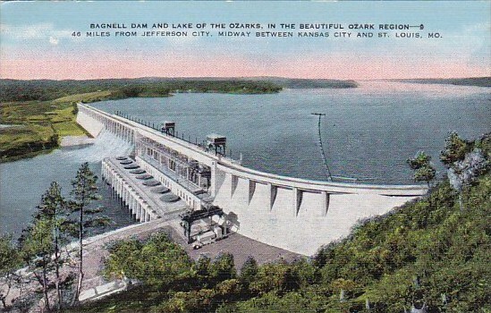 Bagnell Dam And Lake Of The Ozarks In The Beautiful Ozark Region Saint ...