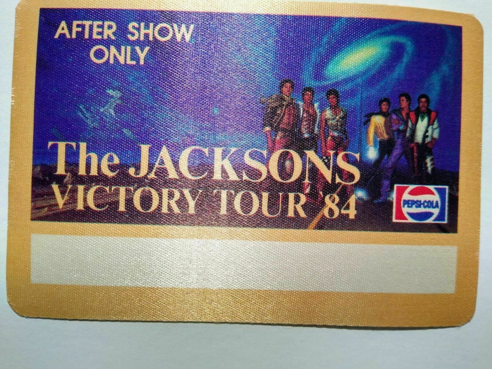 The Jacksons Victory Tour Backstage Pass 1984 Original Otto Cloth ...