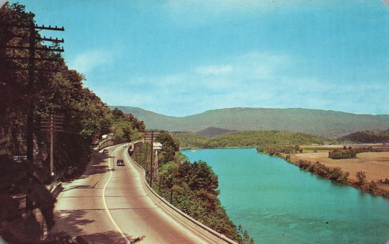 Vintage Postcard Highway Up Lookout Mountain To Summit Chattanooga ...