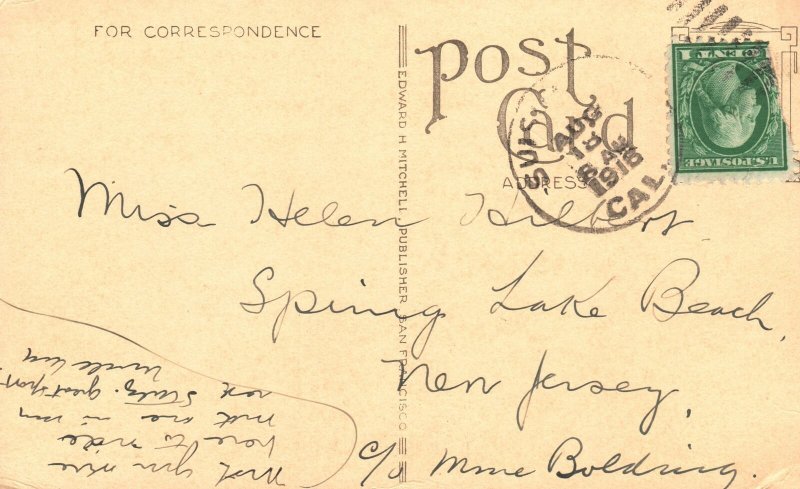 Vintage Postcard 1918 Solano County Courthouse Fairfield California ...