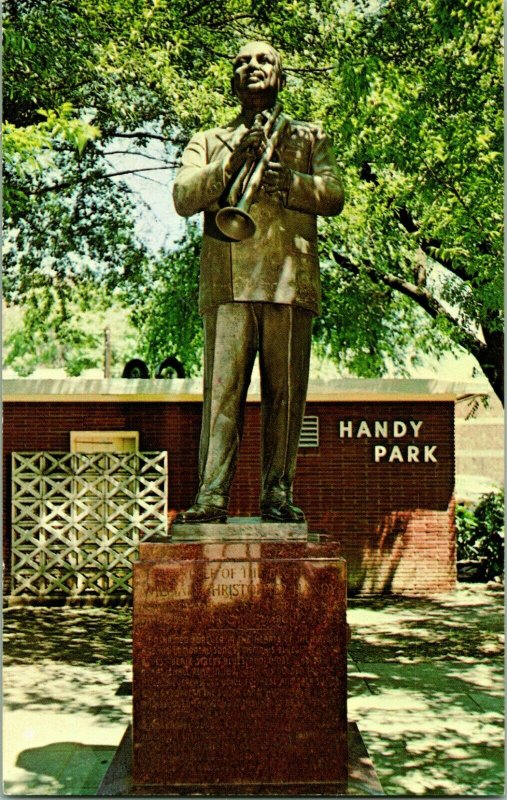 Memphis Tennessee TN W C Handy Statue Beale Street Park UNP Chrome ...