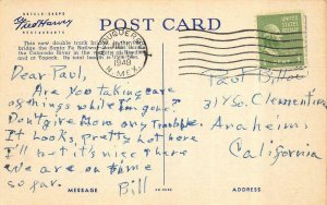 TOPOCK, Arizona AZ SANTA FE RAILROAD BRIDGE~TRAIN Colorado River 1948 ...