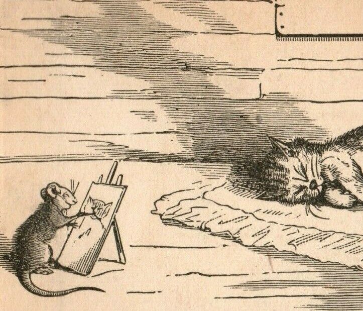 1880s-90s Victorian Comical Trade Cards Rat & Cats Lot Of 2 P222 ...