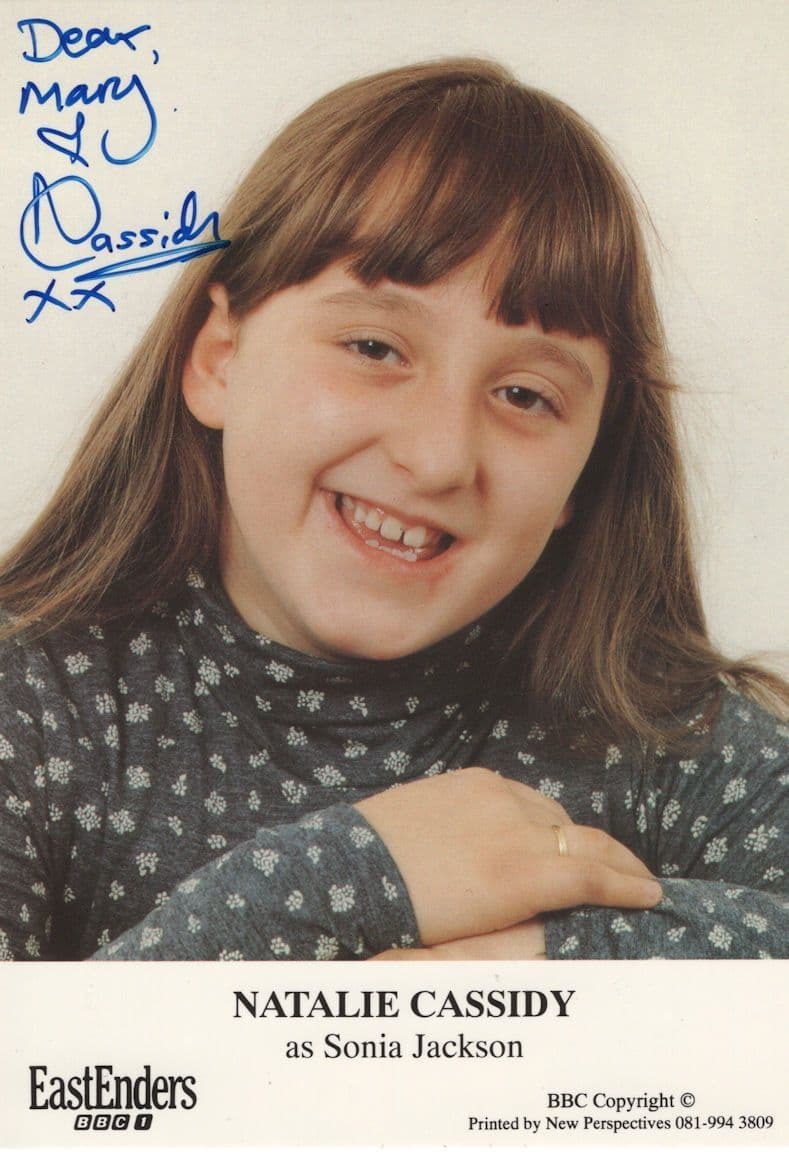 Natalie Cassidy Eastenders As Child Rare Early Hand Signed Cast Card ...
