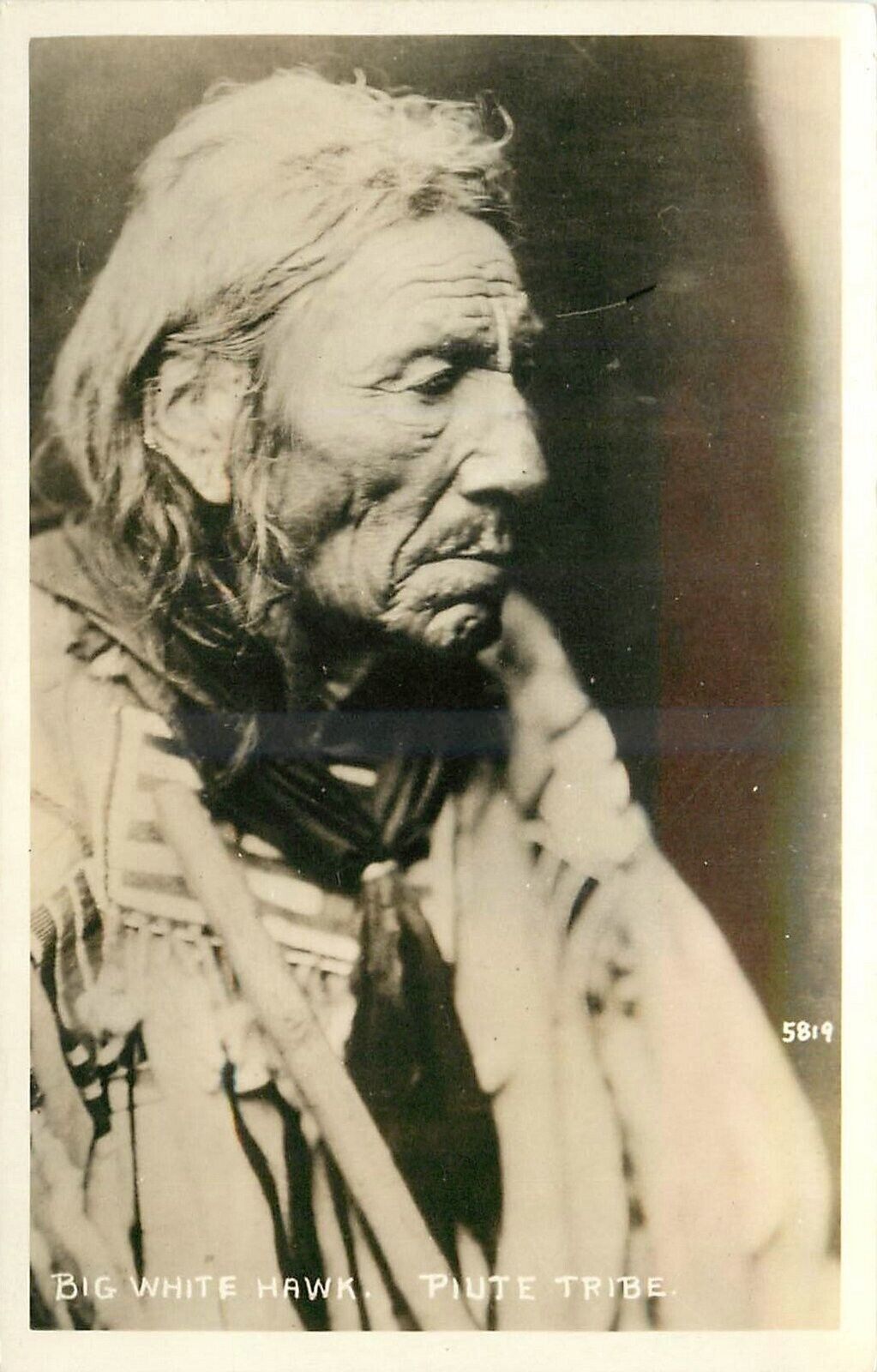 1920s American Indian Big White Hawk Piute Tribe Postcard RPPC 24-11097 ...