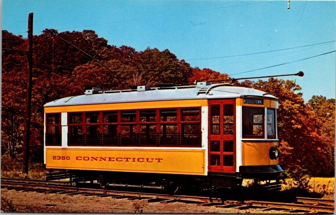 Vintage Railroad Train Locomotive Postcard - Branford Trolley Museum ...
