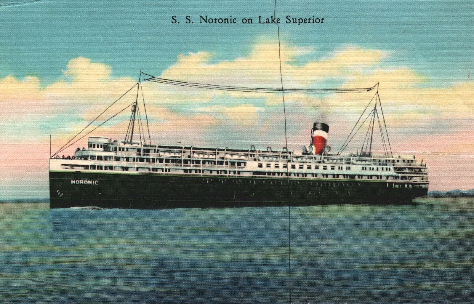 Soft Picture Cards Giant Freighters and S.S. Noronic on Lake Superior ...