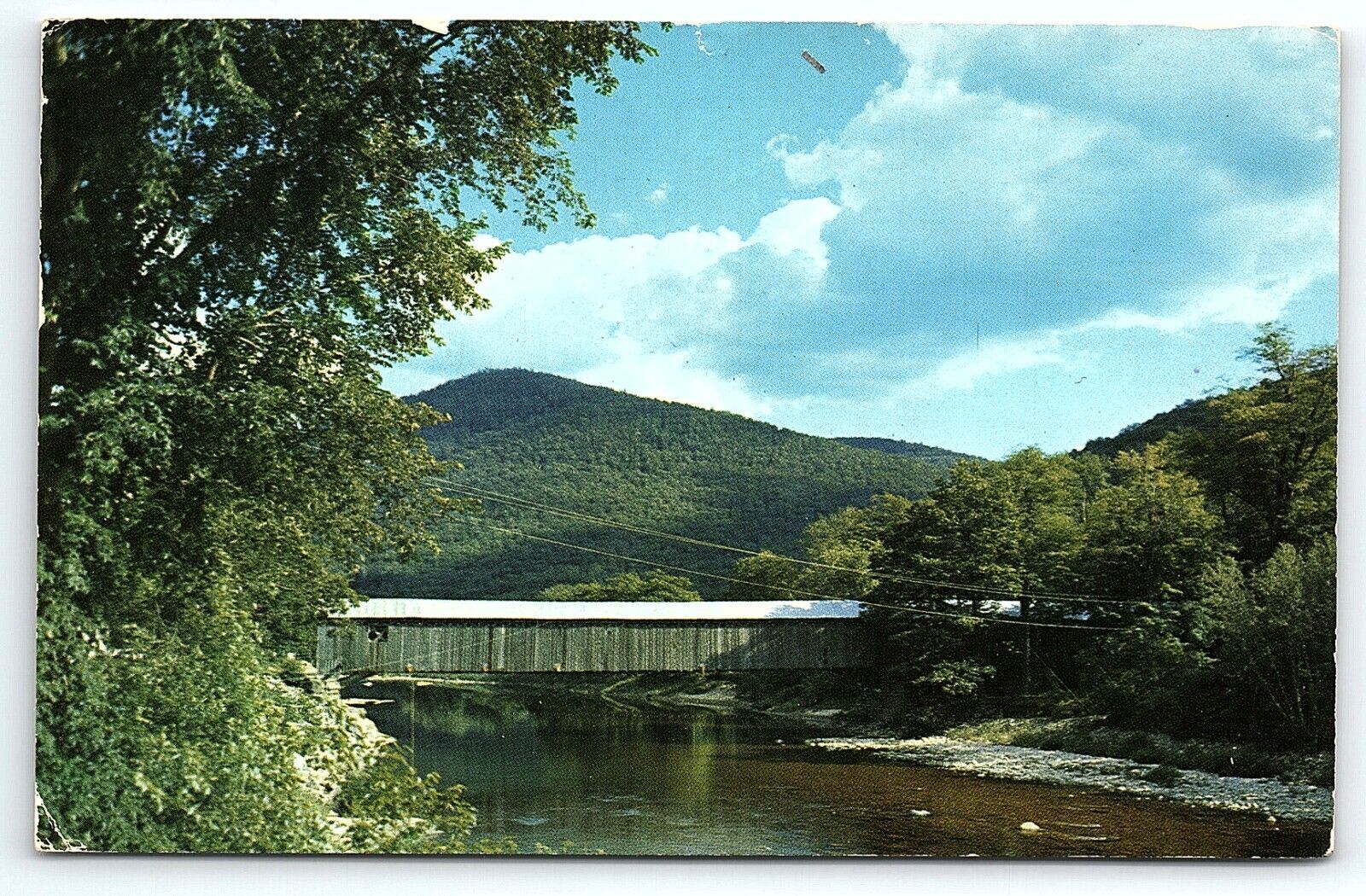Vintage Randolph Vermont OLD Scott Covered Bridge Built 1870 Postcard ...