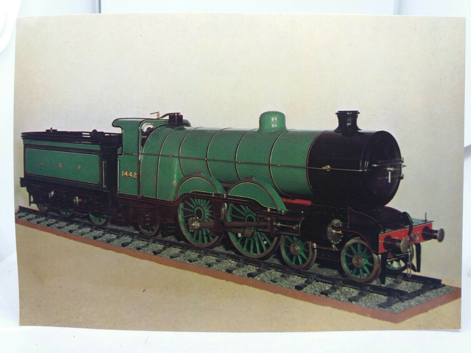 Vintage Postcard Model of 1908 1442 GNR Atlantic Class Steam Locomotive ...