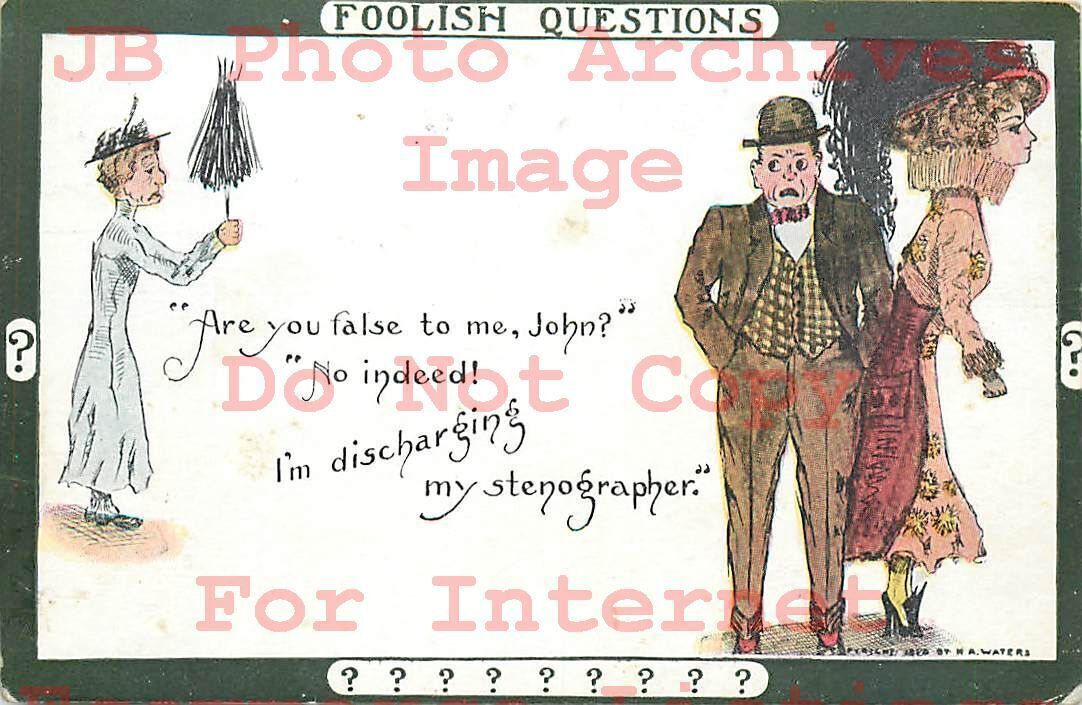 Cobb Shinn, H.A. Waters, Foolish Questions, Are You False to Me, John ...