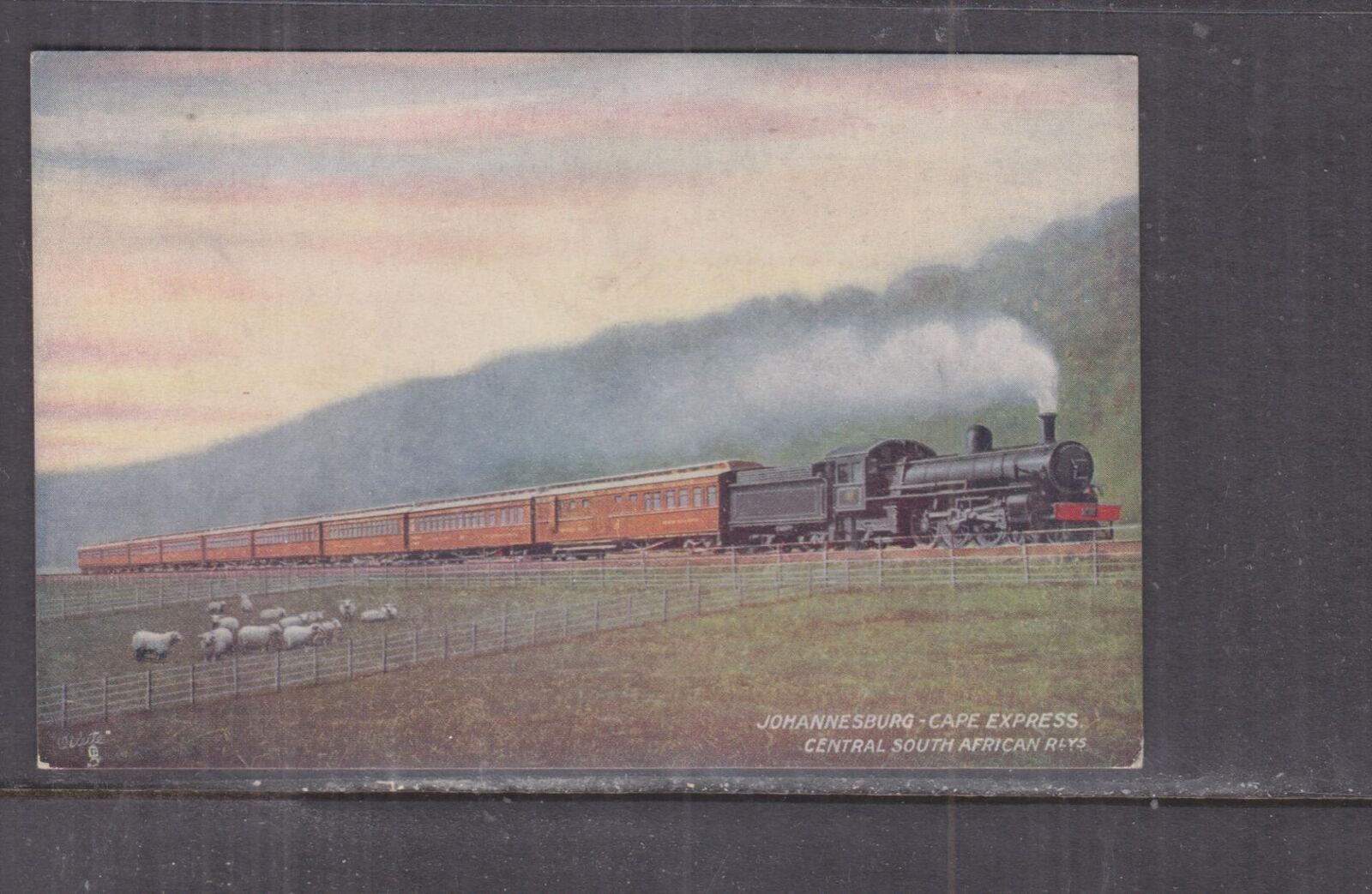 SOUTH AFRICA, JOHANNESBURG CAPE EXPRESS, TRAIN c1910 Tuck's ppc ...