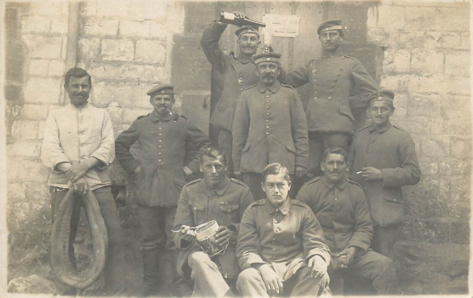 WW1 German military life cavalry regimental souvenir instant real photo ...