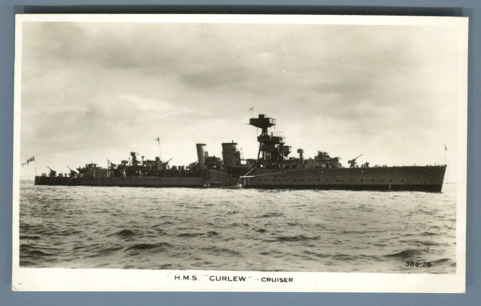 HMS Curley Cruiser Sunk '40 WWII Royal Navy Original Real Photo ...