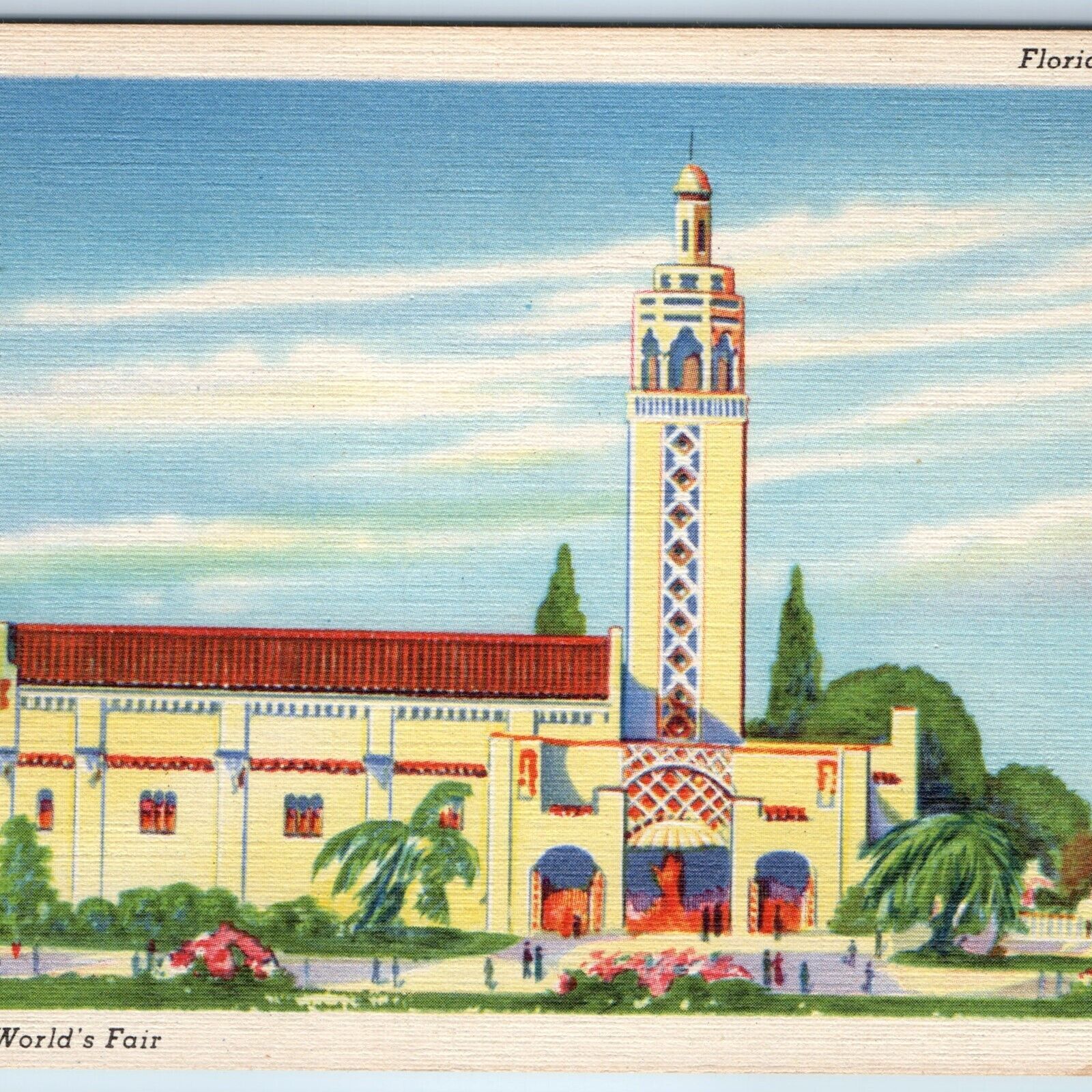 1939 New York City NY World's Fair Florida Building Spanish Art Deco ...