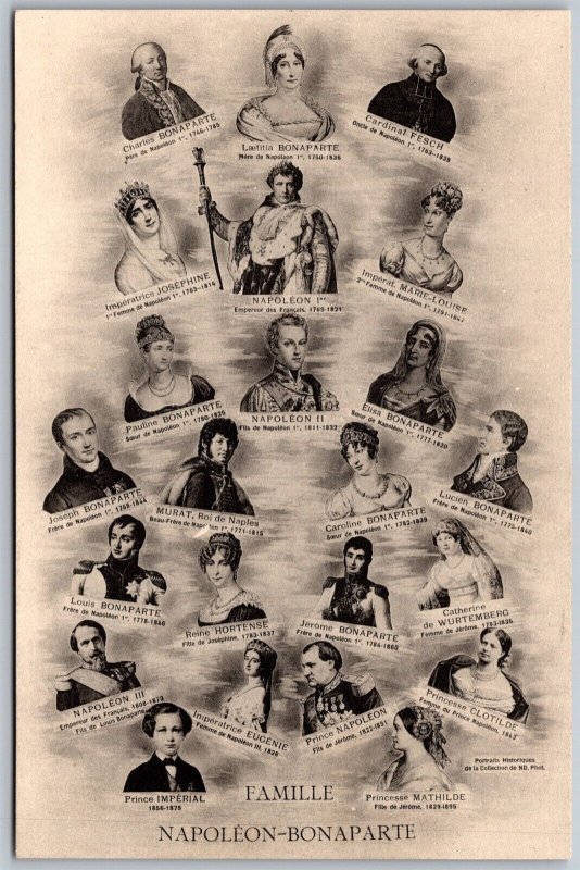 Vtg France Napoleon Bonaparte I Famille Family Emperor 1910s Old ...