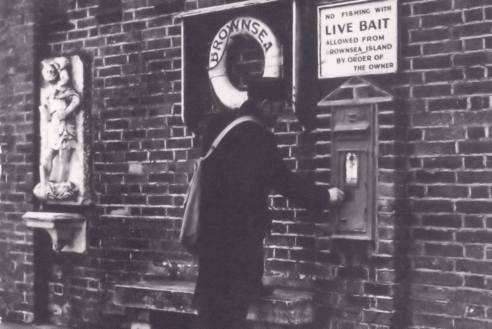 Poole Dorset Fishing Bait Sign Pillar Letter Box Real Photo Postcard ...