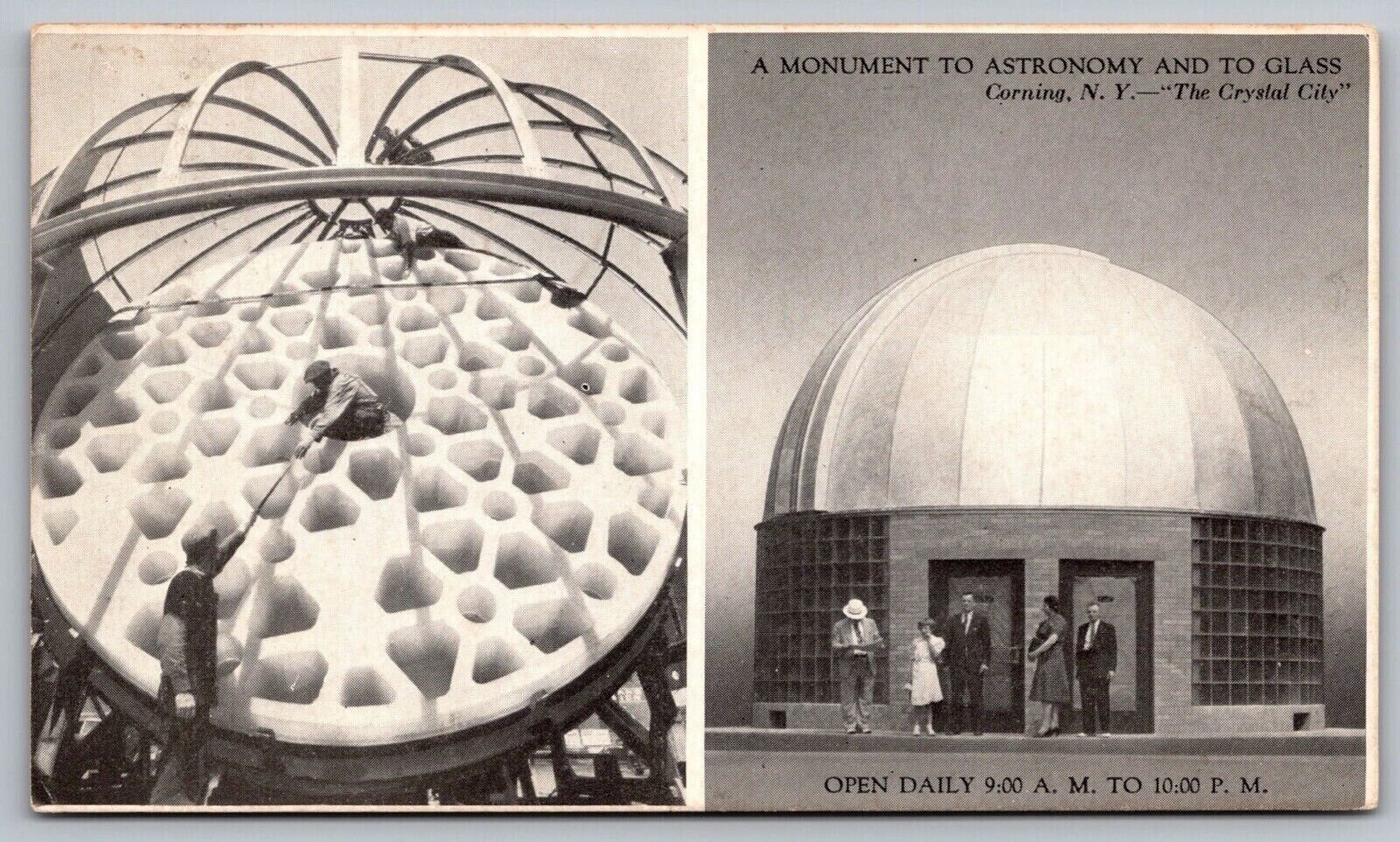 Postcard Monument Astronomy Telescope Disc Worlds Largest Piece Glass ...