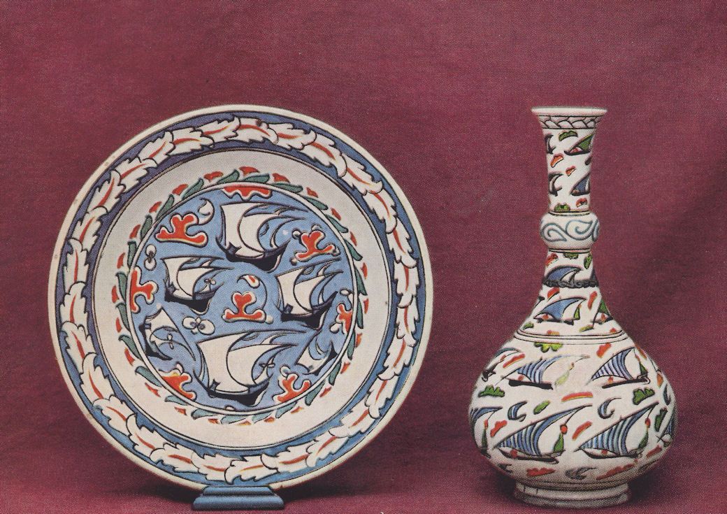 Asia Minor Antique Polychrome Ware China Pottery Greek Postcard ...