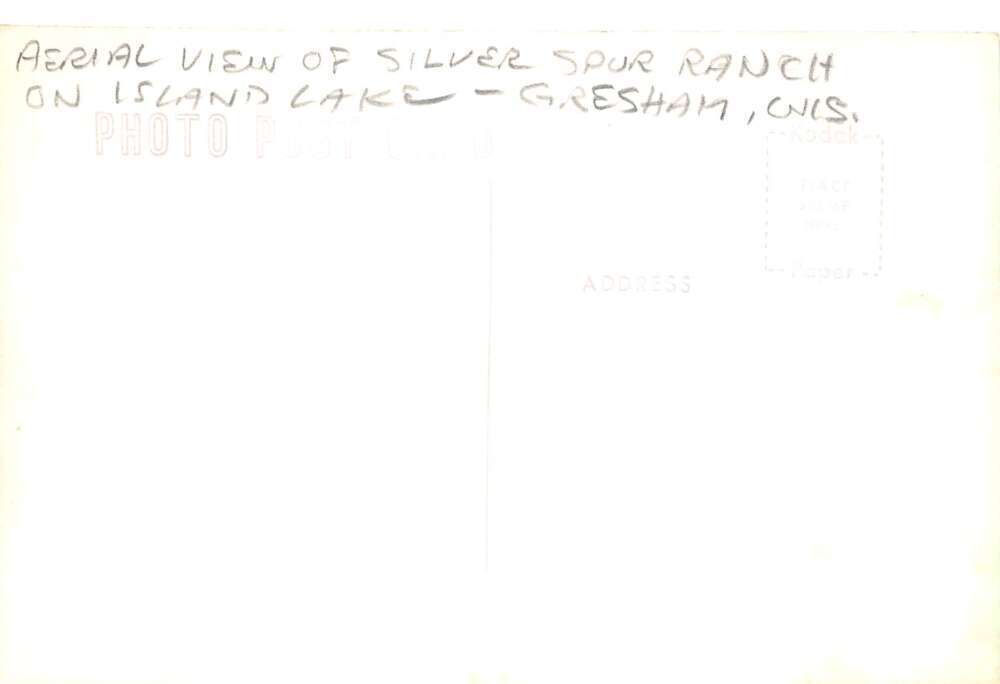 Gresham Wisconsin Silver Spur Ranch Island Lake Real Photo PC AA97033 ...