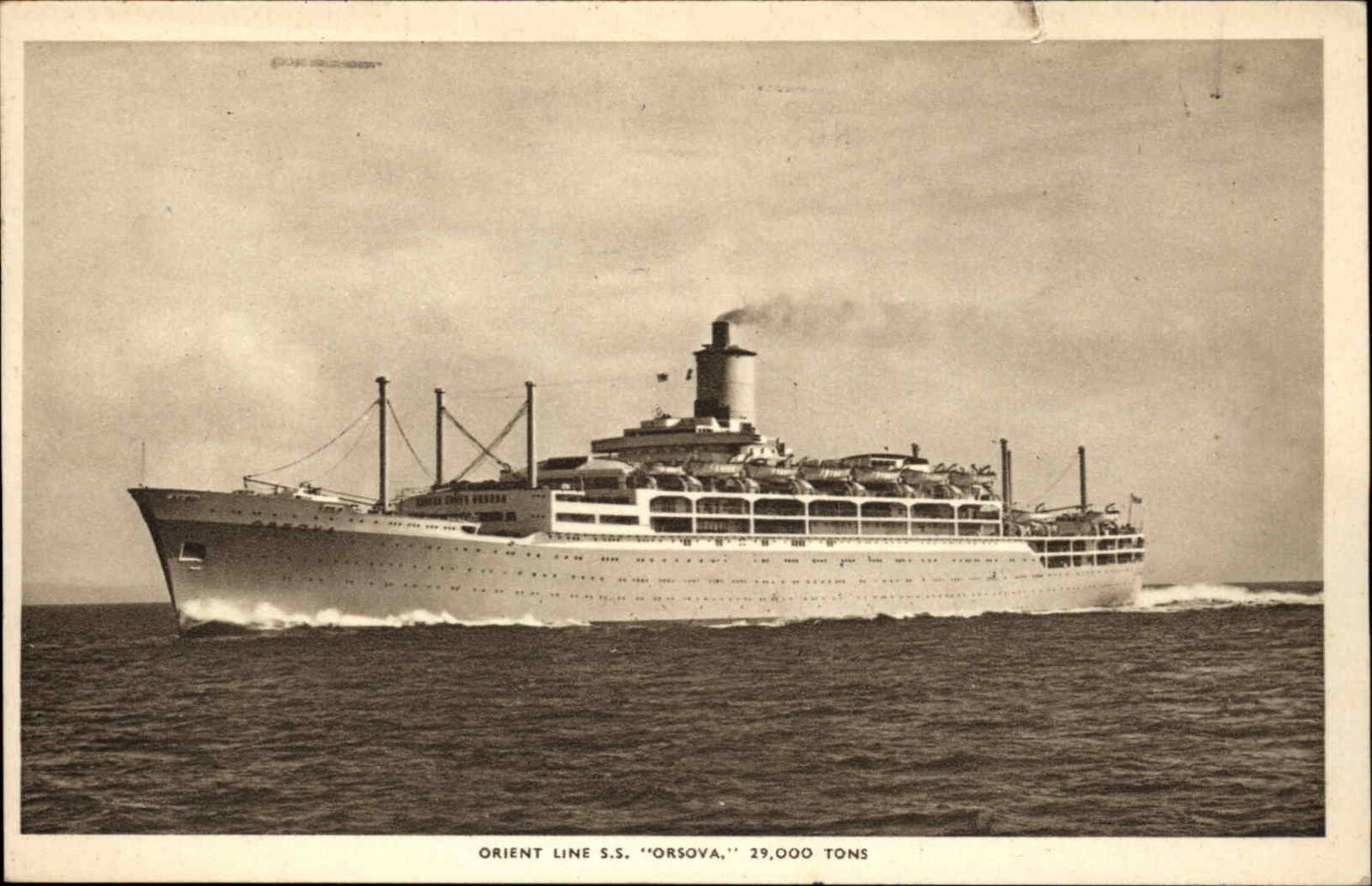 Steamship Ship SS ORSOVA Passenger Message c1950s-60s Postcard | Other ...