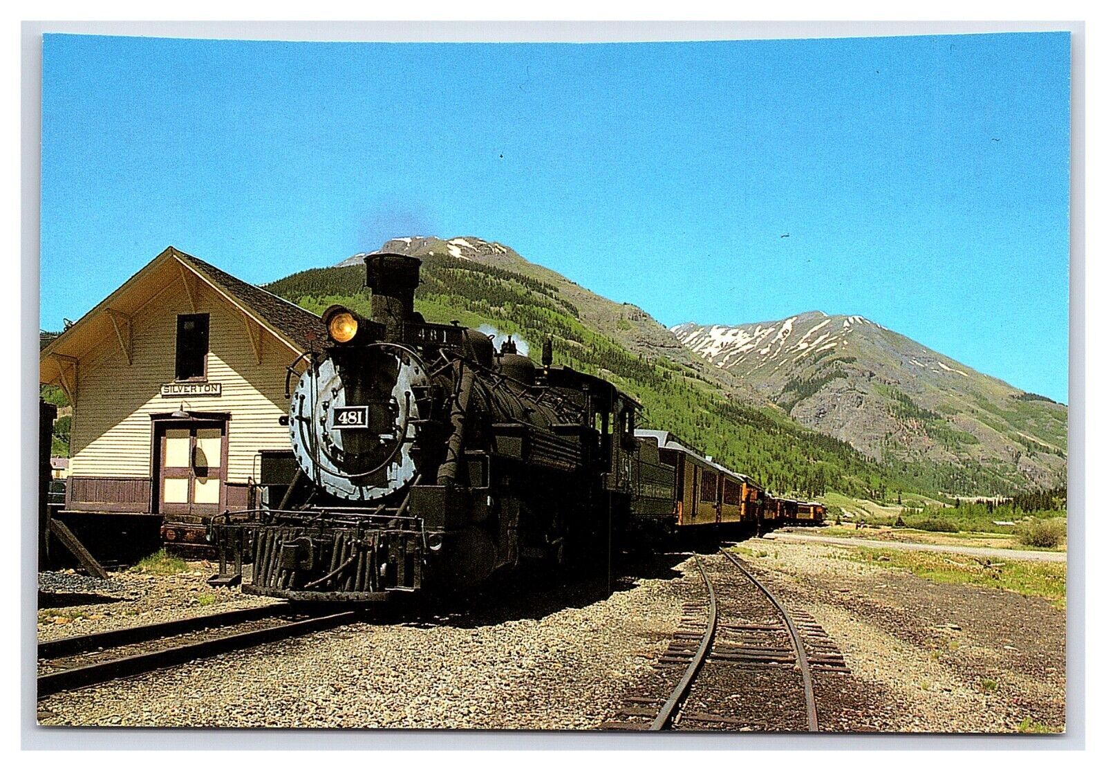 Silverton Narrow Gauge Train Station Silverton Colorado Postcard ...