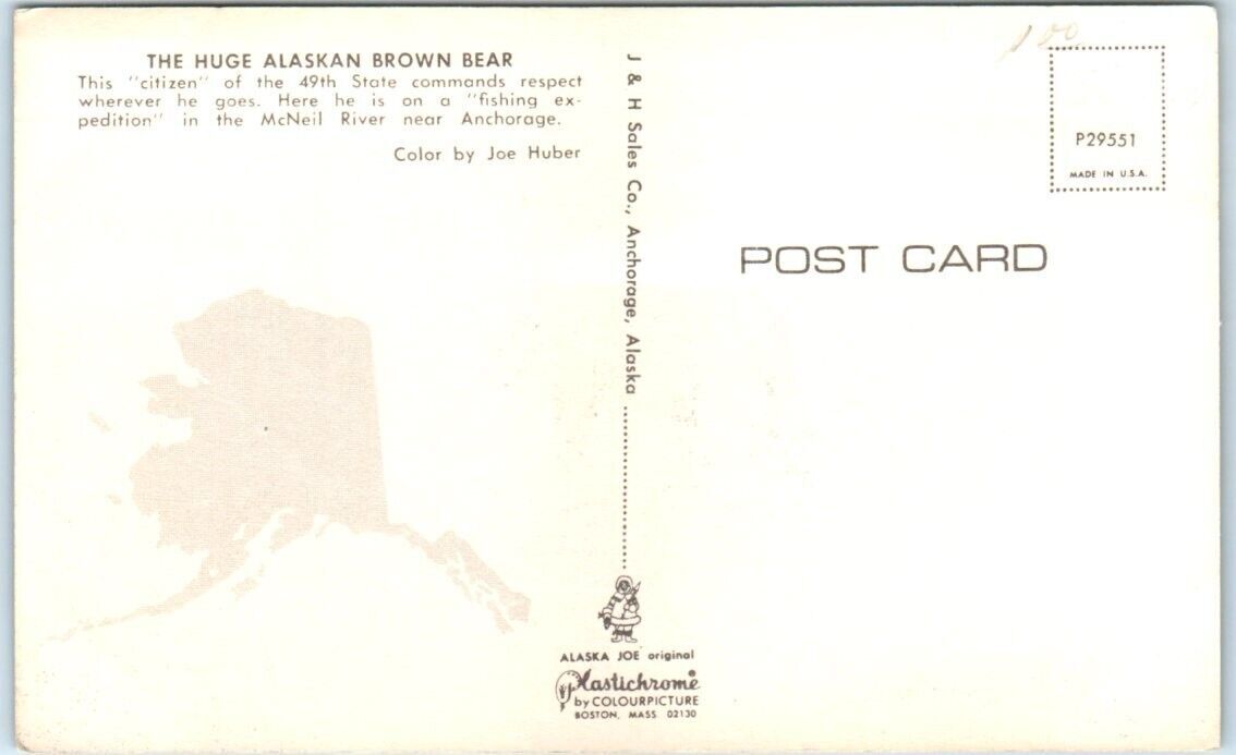 Postcard - The Huge Alaskan Brown Bear, McNeil River - Alaska | United ...