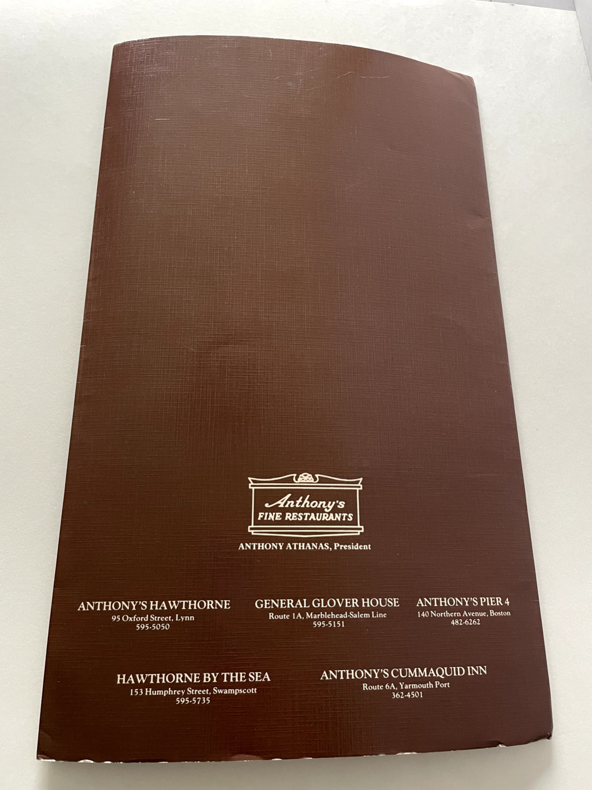 Vintage 1970s Anthony's Pier 4 Restaurant Menu Boston Massachusetts ...