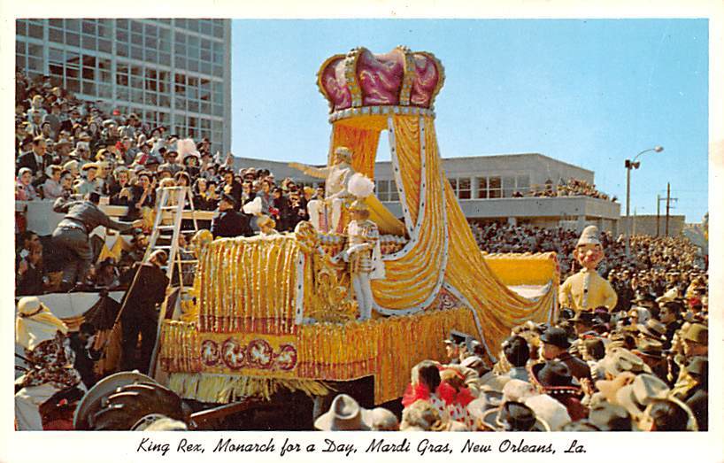 King Rex Parade Float, Mardi Gras New Orleans, LA USA Parade Unused ...