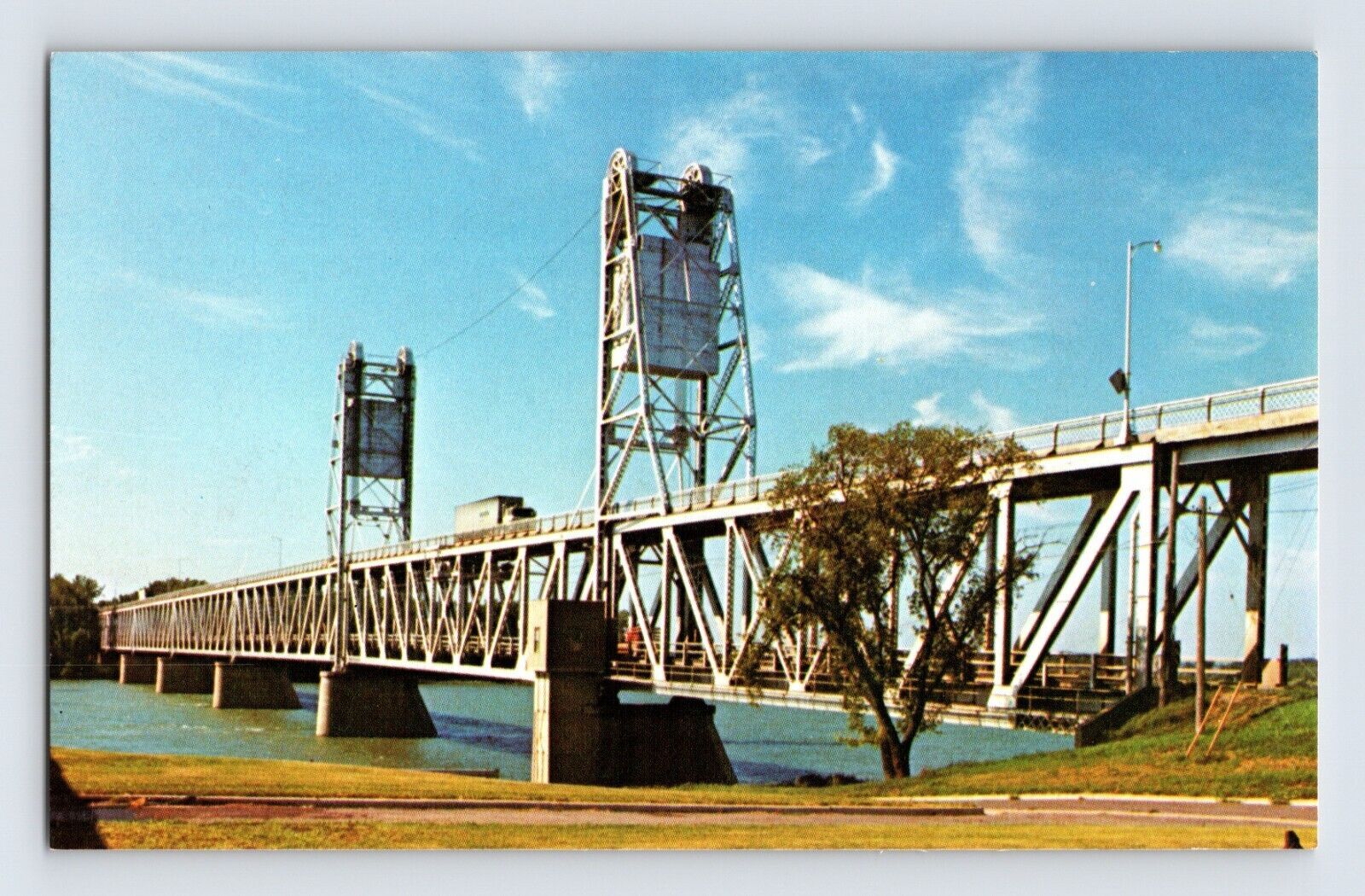 Postcard South Dakota Yankton SD Meridian Highway Bridge 1970s Unposted ...