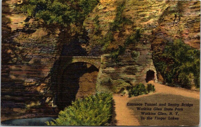 Entrance Tunnel Sentry Bridge Watkins Glen State Park Finger Lakes Ny ...