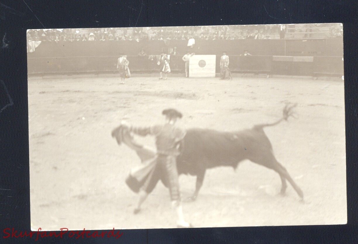 Rppc Matamoros Mexico Bullfight Stadium Matador Real Photo Postcard ...