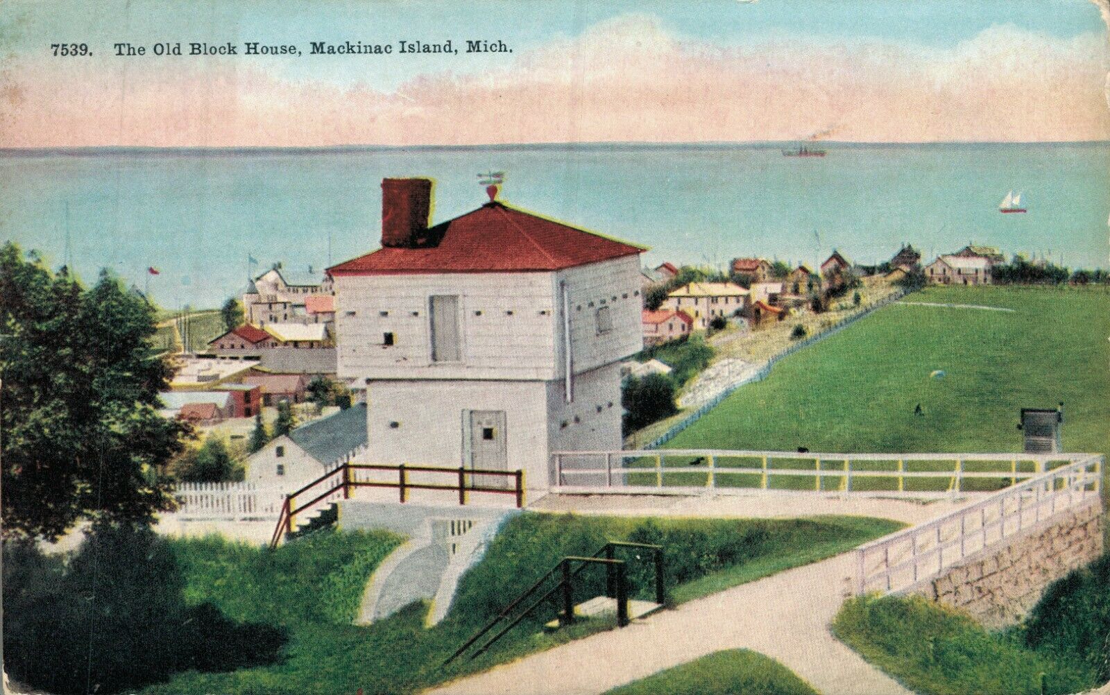 USA The Old Block House Mackinac Island Michigan 05.95 | United States ...