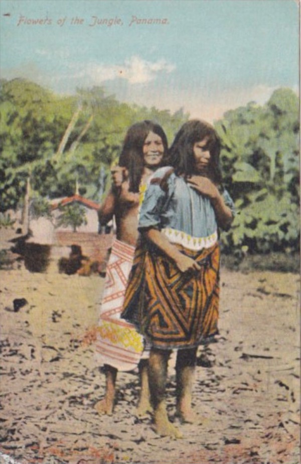 Panama Native Indian Girls Flowers Of The Jungle | Latin & South ...