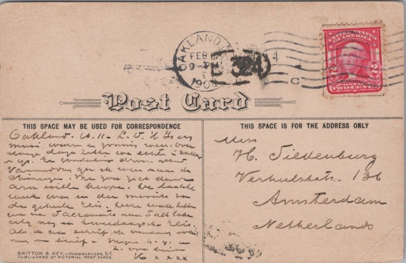 City Hall Park Oakland California Vintage Postcard C131 | United States ...