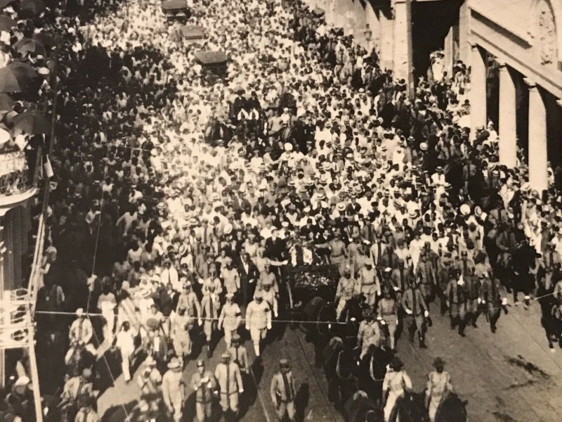 1920s CUBA PRESIDENT JOSE MIGUEL GOMEZ Funeral Procession RPPC Postcard ...