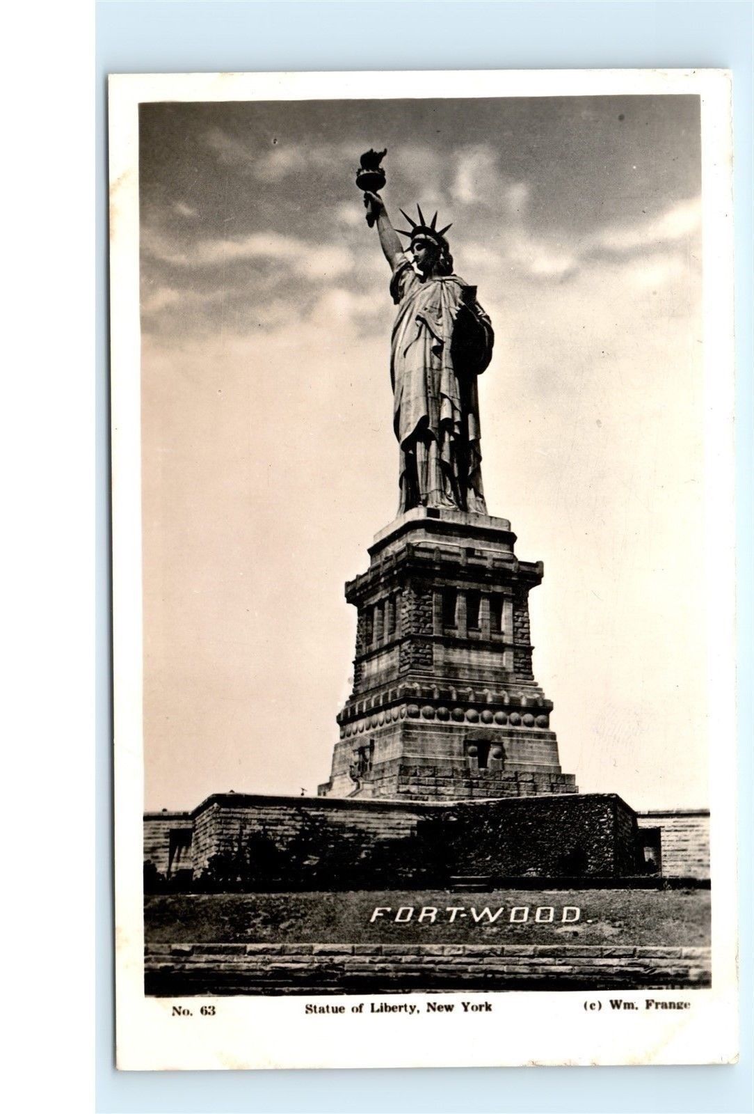 *Statue of Liberty Fort-Wood New York City NYC Vintage Real Photo ...