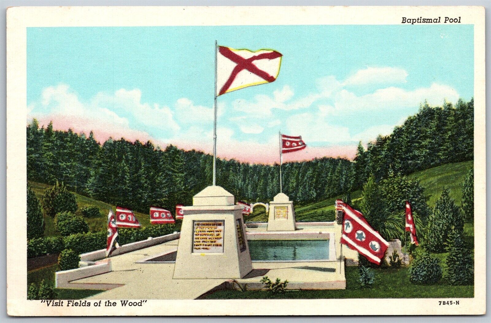 Vtg Murphy North Carolina NC Baptismal Pool Fields Of The Wood 1940s ...