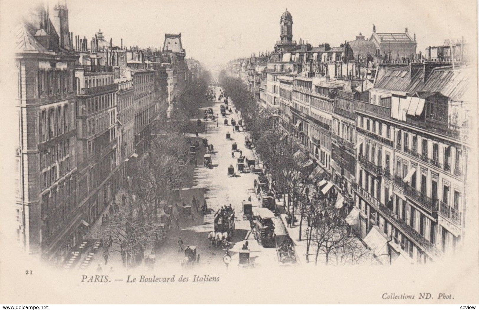 PARIS, France,1910-1920s, Le Boulevard des Italiens | Europe - France ...
