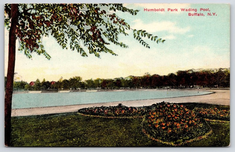 Vintage Postcard Humboldt Park Wading Swimming Pool Buffalo New York ...
